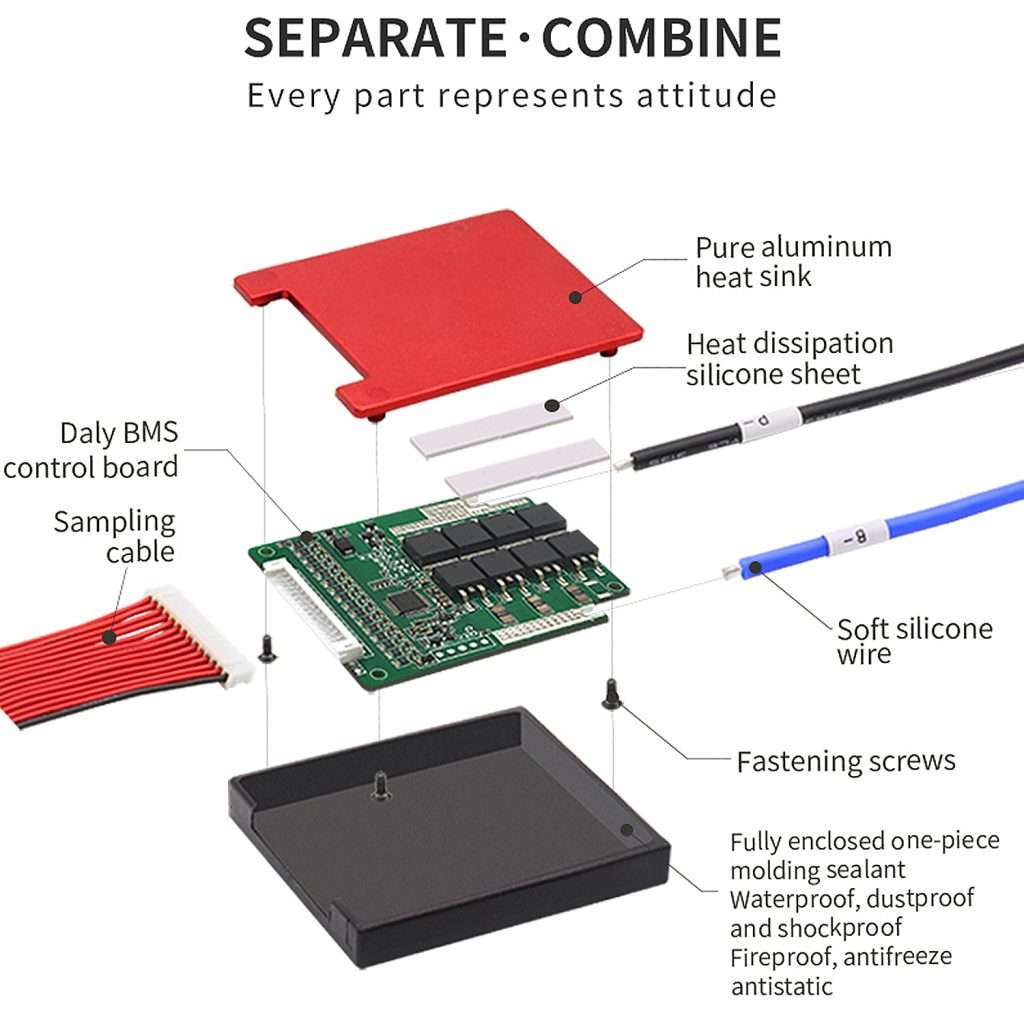 DALY 16S 48V 50A BMS with NTC Sensor for LifePO4 Battery Pack - Maaz ...