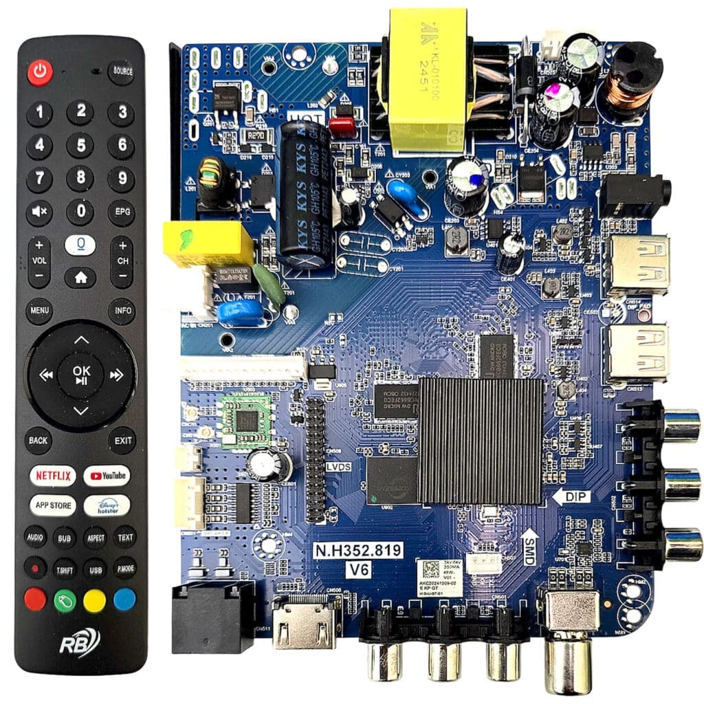 N.H352.819 V6 Smart TV Board 32/40 Inch Android 14 WiFi BT 1GB+8GB FHD ...