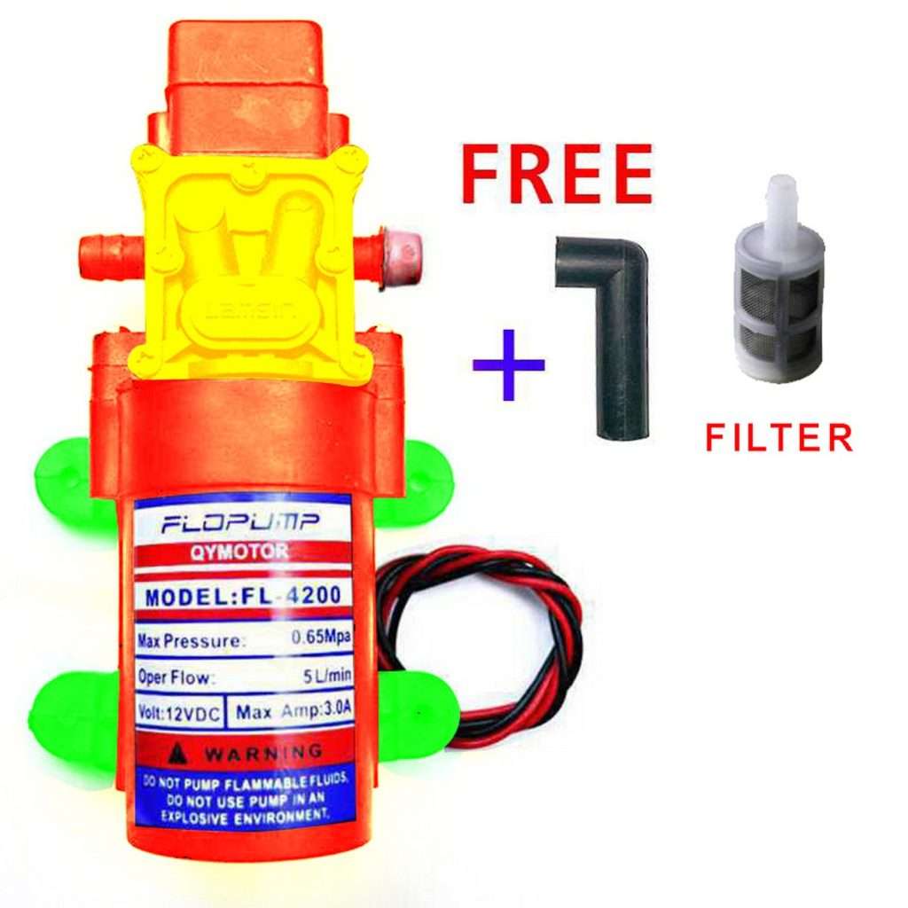 High Pressure Agricultural Spray Water Pump 12V 70W 110 PSI